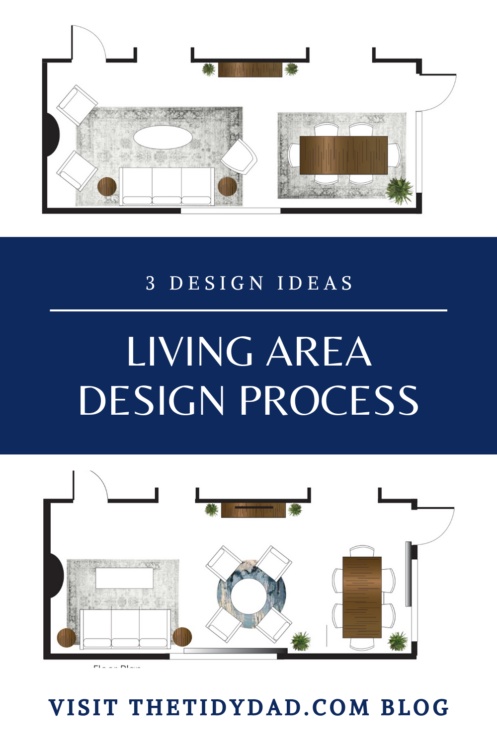 Living Area Design - 3 Layouts from INCASA – thetidydad.com